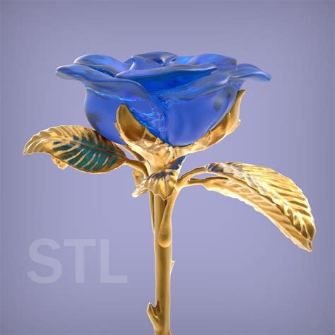 Rose Stl Digital File For 3d Printing Etsy