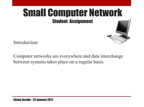 Small Computer Network Babe Task PPT