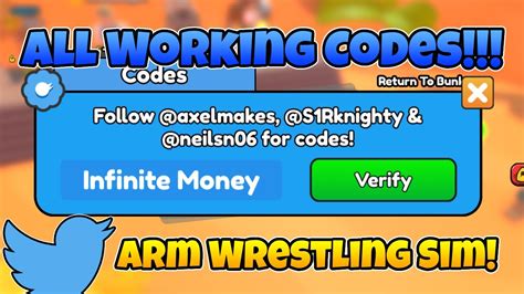 ALL WORKING CODES Arm Wrestling Simulator YouTube