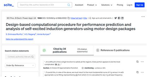 Design Based Computational Procedure For Performance Prediction And Analysis Of Self Excited