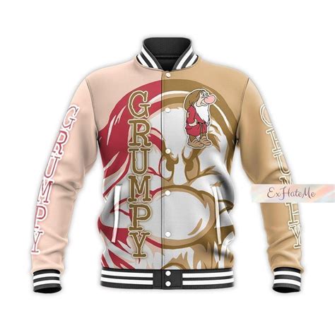 Christmas Grumpy Baseball Jacket Grumpy Disney Racing Jacket Sold By Carryall Kessia Sku