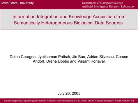 Information Integration And Knowledge Acquisition From Semantically