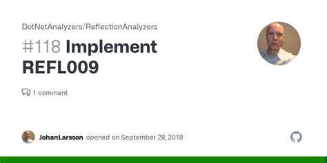 Implement REFL Issue DotNetAnalyzers ReflectionAnalyzers GitHub