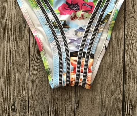 The Sexy Ladies Bikini Flower Pattern Printing Swimwear On Luulla