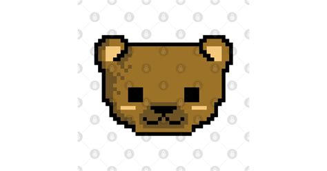 Bear Pixel Art By Artaism Bear T Shirt Teepublic