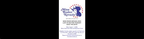 Home Miss Rodeo Nevada Association