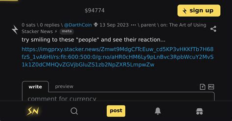 Reply On The Art Of Using Stacker News ⚡️ Stacker News ~meta