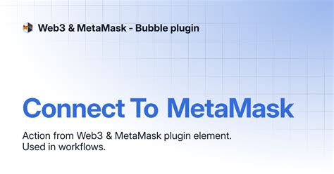 Connect To Metamask Web Metamask Bubble Plugin