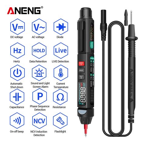 ANENG A3008 A3007 Multimeter Test Pen Auto Intelligent Sensor 6000