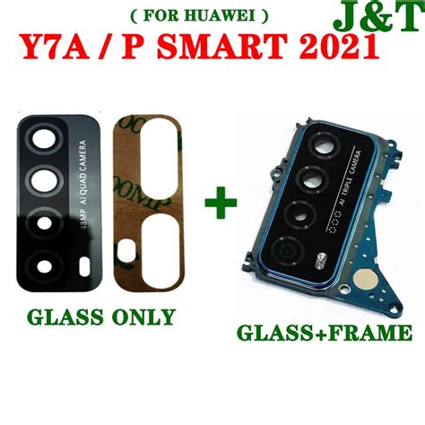 สาหรบ Huawei Y7A P สมารท 2021 เลนสกลองดานหลงสตกเกอรกรอบกาว