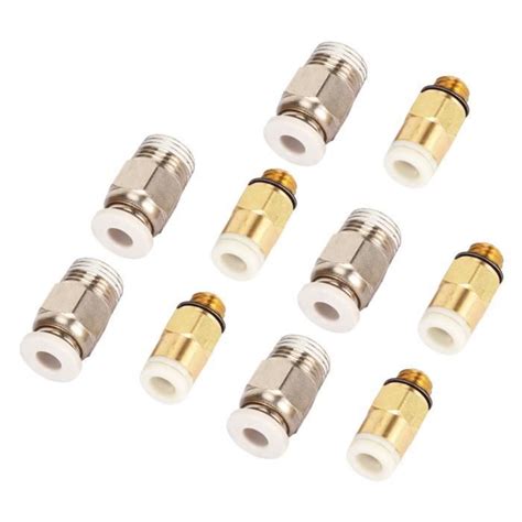 YOSOO Raccord Pneumatique Droit PC4 M6 Pour Imprimante 3D 5 Ensembles