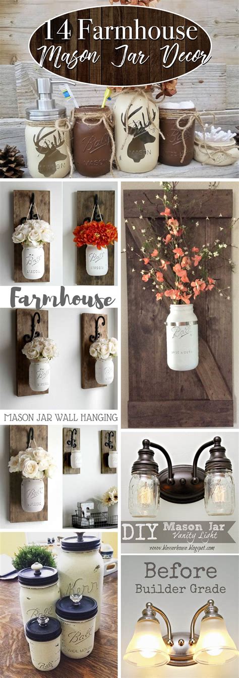 14 Farmhouse Mason Jar Decor Inspirations That Are No Less Than Fabulous