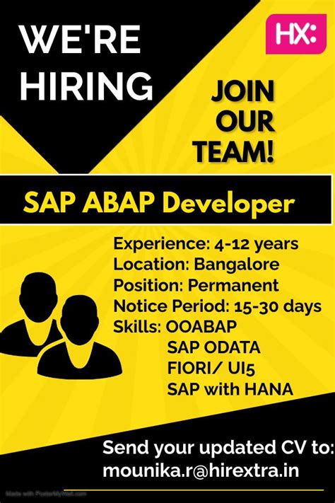 revally mounika on linkedin sap abap hana ooabap fiori jobs