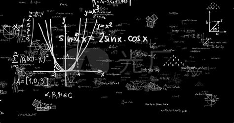 数学方程式数学公式白色带通道4k 4096x2160 高清视频素材下载 编号 2545560 影视包装 光厂 Vj师网