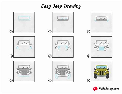 How To Draw Easy Jeep