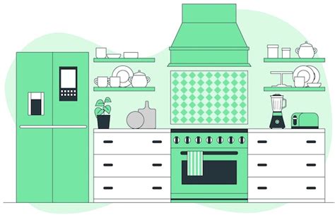 Ilustración Del Concepto De La Cocina Vector Gratis