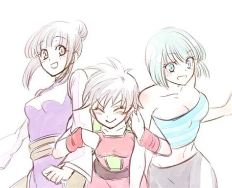 Chi Chi Gine And Bulma Dragones Girl Dragon Dragon Ball