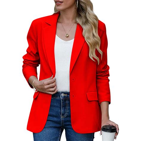 Sentmoon Business Blazers For Women Long Sleeve Oversized Womens Winter