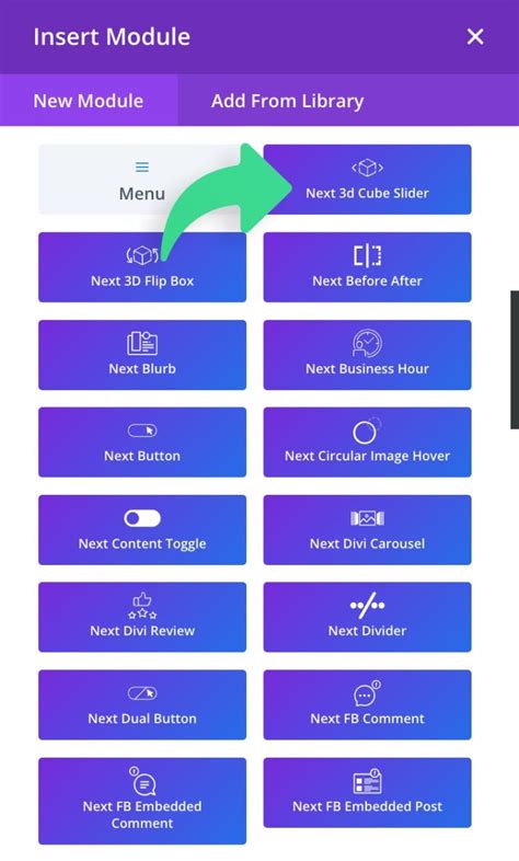 Divi 3d Cube Slider Module Elegant Themes