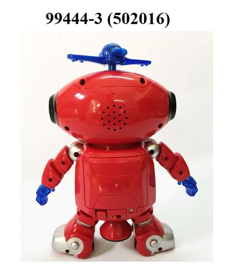 Robot Nhảy Vui Nhộn Màu đỏ Xoay 360 độ Có đèn Nhạc Soccon Toys And Ts