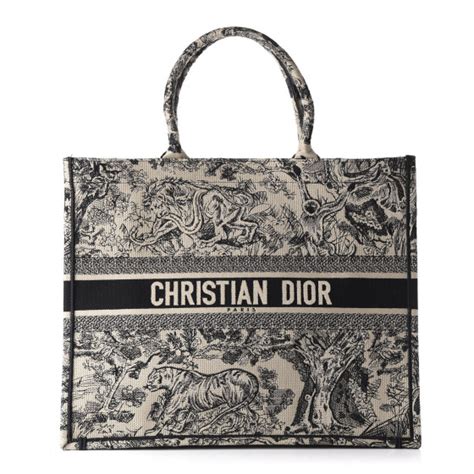 CHRISTIAN DIOR Canvas Embroidered Large Dioriviera Toile De Jouy Book