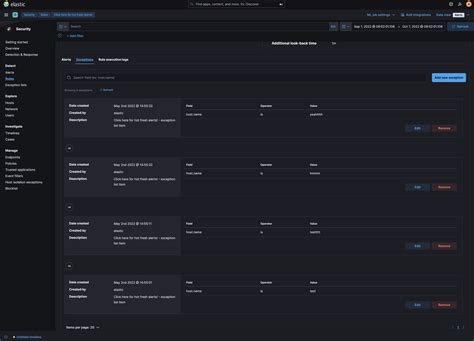 [security solution] rule execution logs page shifts downwards on