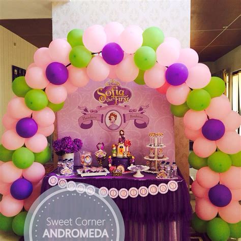 Sofia The First Sweetcorner Dessert Table Ideas Ulang Tahun