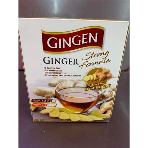 Gingen Instant Ginger Tea Strong Formula 10 X 18 G Lazada Ph