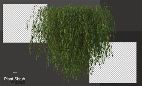Premium Psd A Variety Of Plants And Shrubs For Decorating The Garden