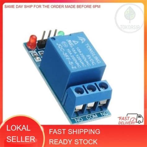 Jual V V Low Level Trigger One Channel Relay Module Interface Board Shield Dc Ac V For