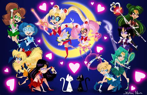 Sailor Moon Group Illustration By Eileenmarieart On Deviantart