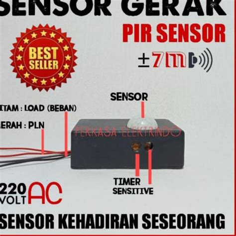 Jual Harga Termurah Sensor Gerak Motion Detector Otomatis 220v Ac