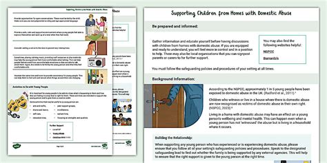 Supporting Pupils From Homes With Domestic Abuse Twinkl