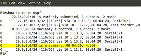 Hacking Cisco Lab OSPF Discard Route