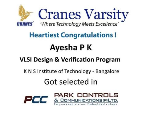 Cranes Varsity On Linkedin Vlsi Vlsidesign Courses Training