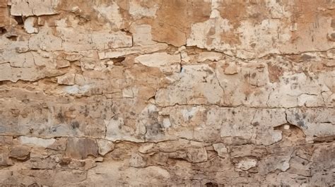 Ancient Stone Wall Displaying The Weathered And Cracked Texture