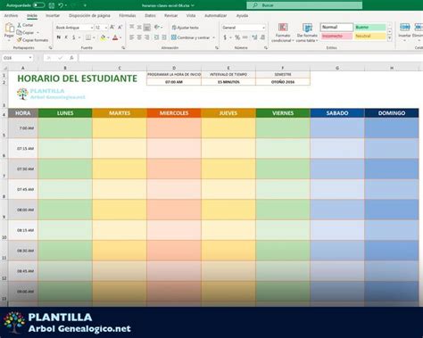 Plantilla De Horario De Trabajo Semanal En Excel Plantillas Horario