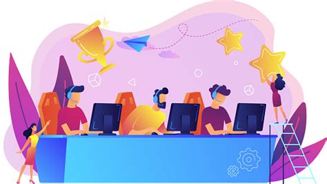 E스포츠 토너먼트 개념 벡터 일러스트입니다 E스포츠에 대한 스톡 벡터 아트 및 기타 이미지 E스포츠 가상현실 가상현실 시뮬레이터 Istock