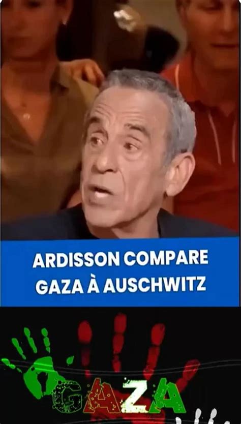 Th Ardisson Gaza Cest Aushwitz Un Cadavre Mis Au Placard