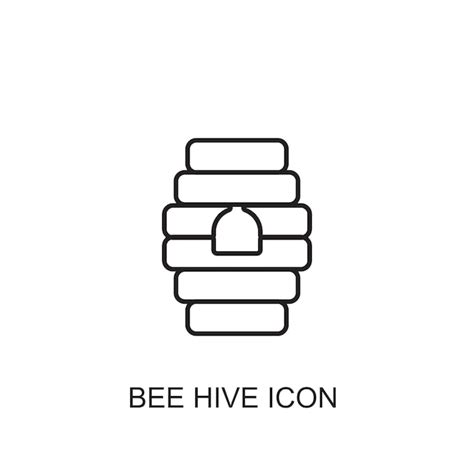 Premium Vector Bee Hive Vector Icon Icon