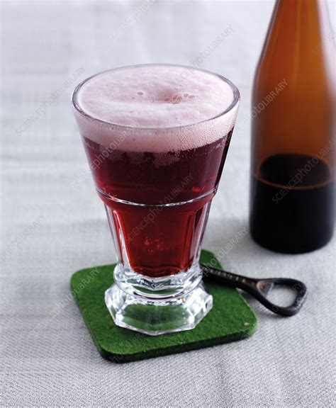 Raspberry Wheat Beer Stock Image C053 4863 Science Photo Library