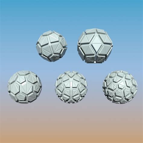 기하학적 모양 팩 08 3d 모델 9 Max Fbx Free3d