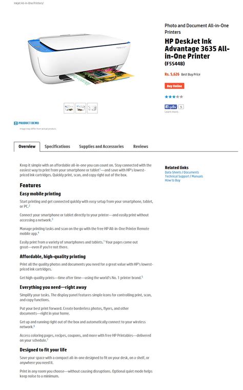 หน้าที่ 1 - HP Deskjet Ink Advantage 3635 | Vmodtech.com | Review ...