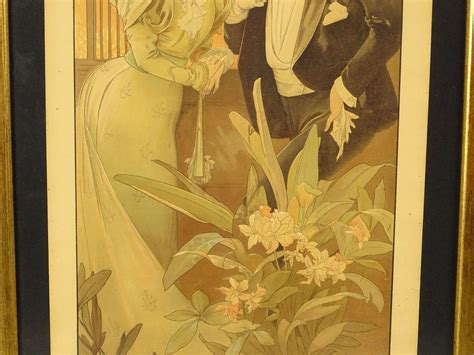 MUCHA Alfons 1860 1939 Flirt Biscuits Lefèvre Utile Affiche