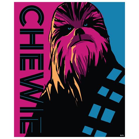Chewbacca Chewie Pop Art Officially Licensed Star Wars Magnetic Deca