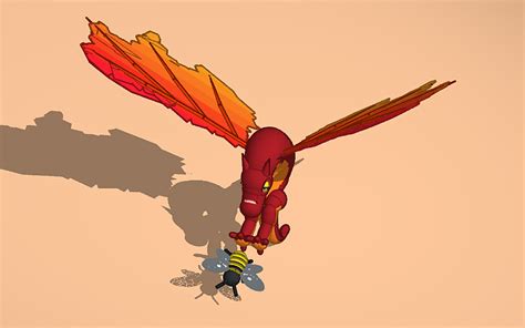 3d Design Maple Leaf Dragon Tinkercad