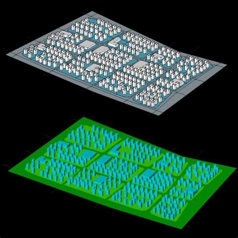 Example 2 A Sketchup Massing Model With Elevated Terrain And