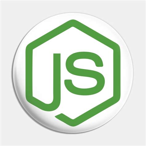 node js open source programming languange logo node js pin teepublic
