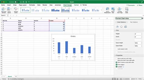 How To Prevent Resizing Charts When Resizing Rows And Columns In Excel