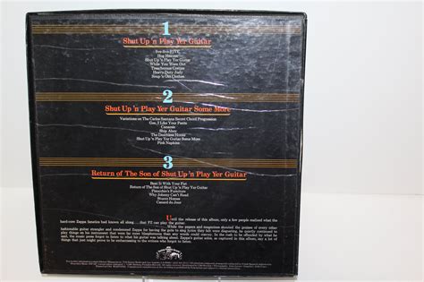 1982 Frank Zappa Shut Up N Play Yer Guitar Box Set 3 Lp Collection
